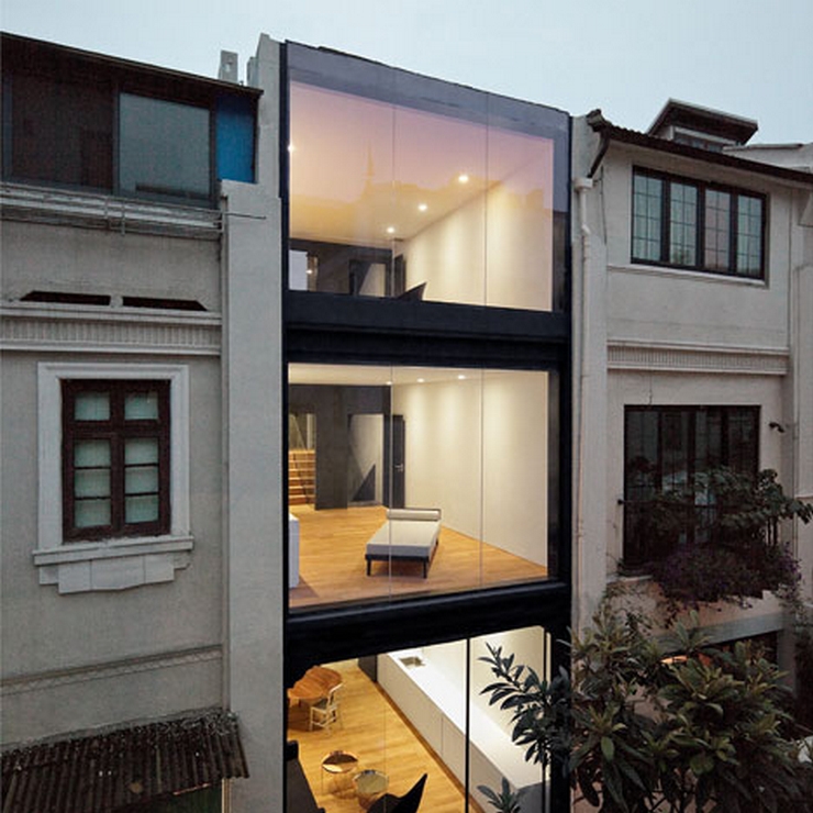 "The three-storey building is located in Shanghai’s Tianzifang district ...