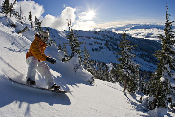 "Skiing or Snowboarding in Whistler, Canada"