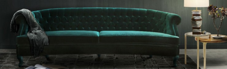 10 Best colorful velvet sofas