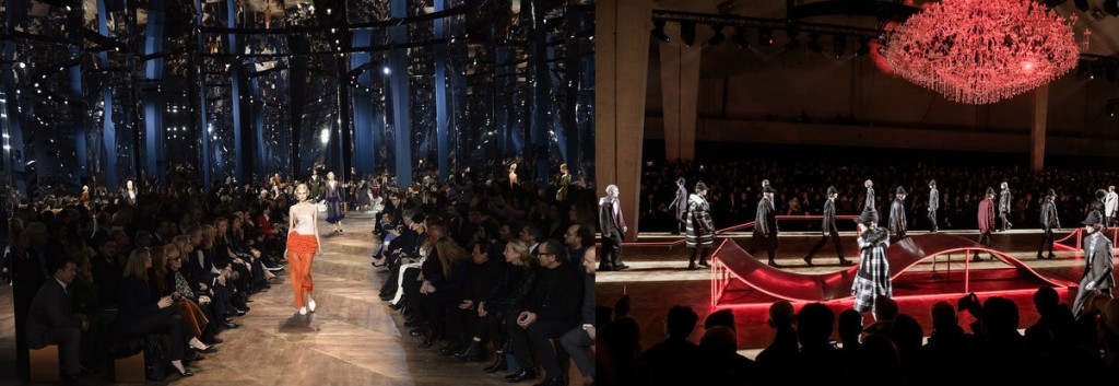 Dior Fashion Show: 2016/2017 Winter Collection on a Patterned Runway