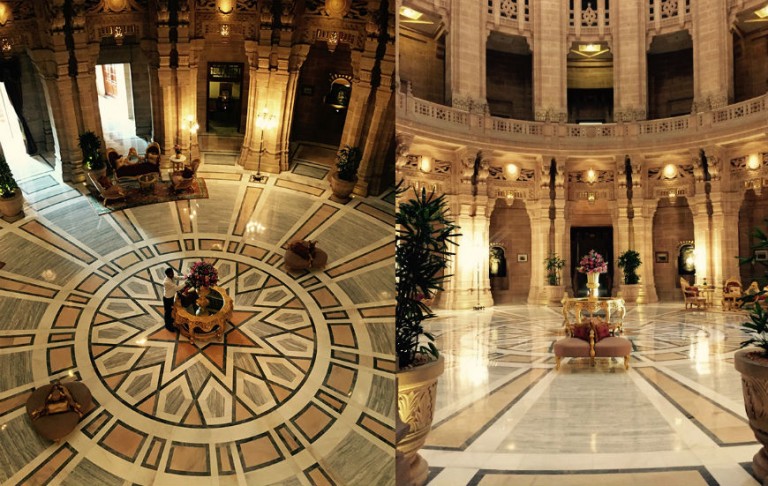 The hotel interior design features Art Deco and Renaissance design. The ...