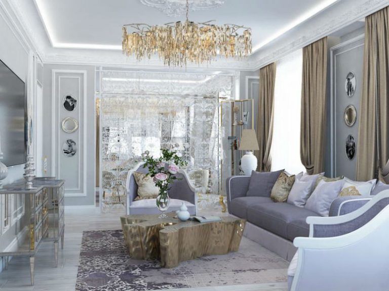 Modern interior design living room project with Boca do Lobo Eden ...