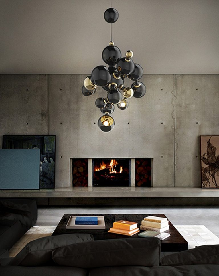 Do not fear to let art enter to your living room interior design ...