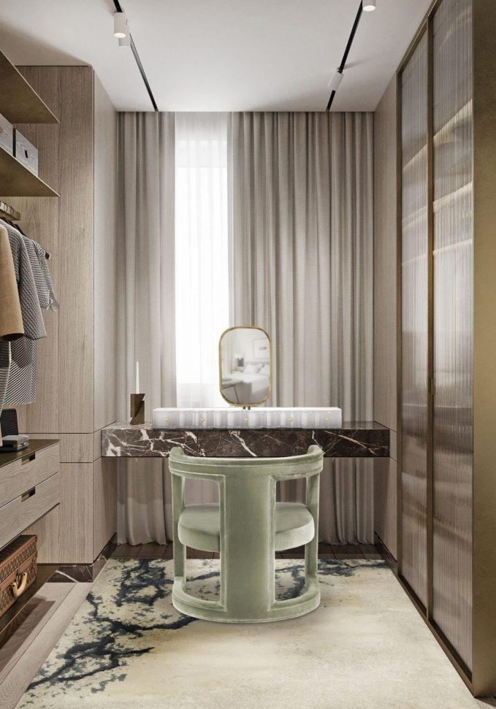 This amazing dressing table has the RUKAY Armchair and the GOBI Rug to ...