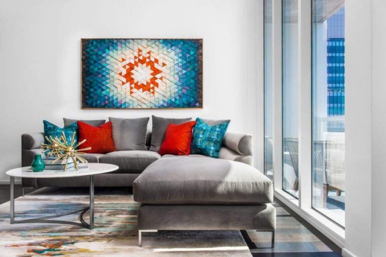 INSPIRED BY THE LOOK – PEAFOWL II BLUE PILLOW by BRABBU