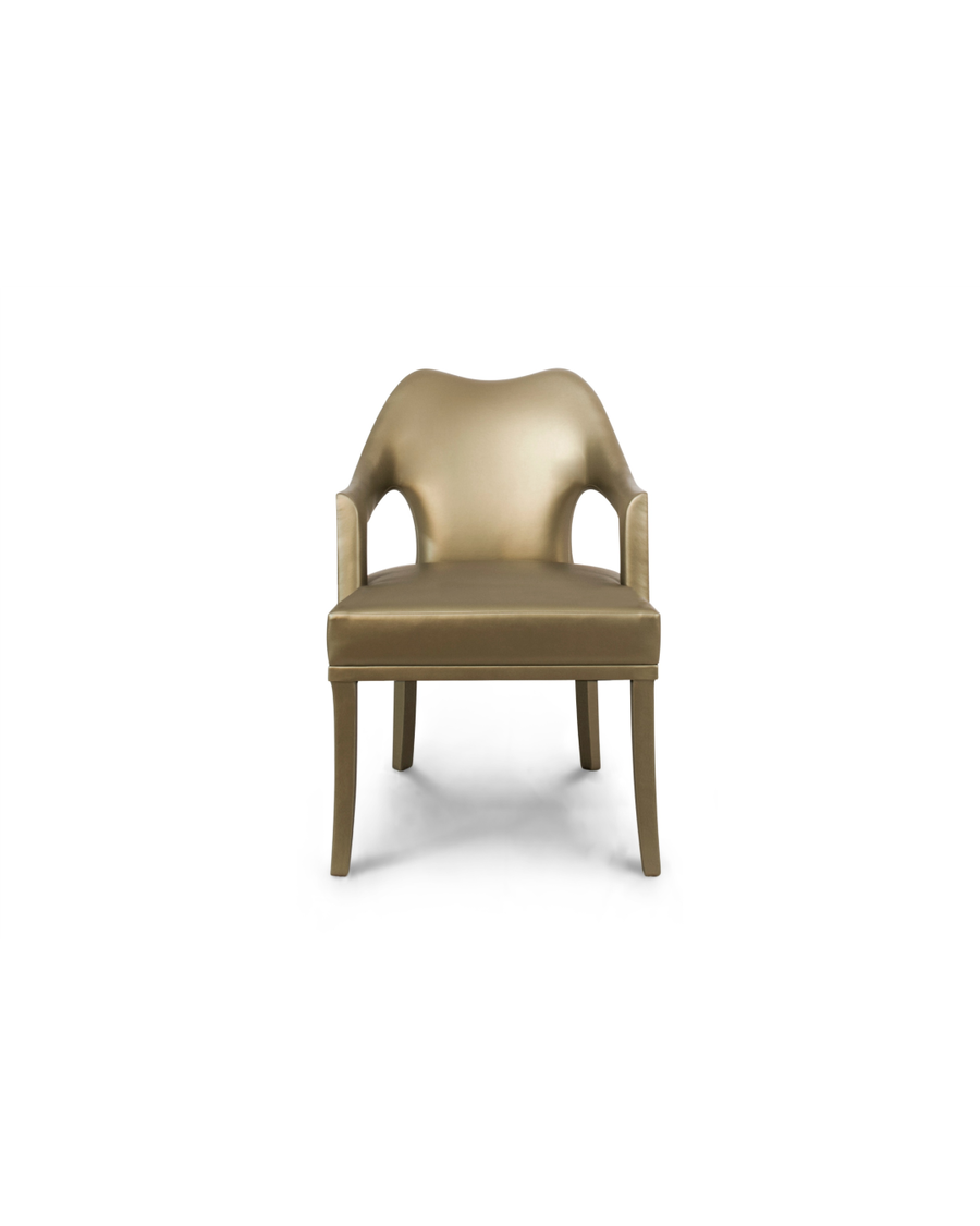 nº20 dining chair is fully upholstered in twill, features a nailhead ...
