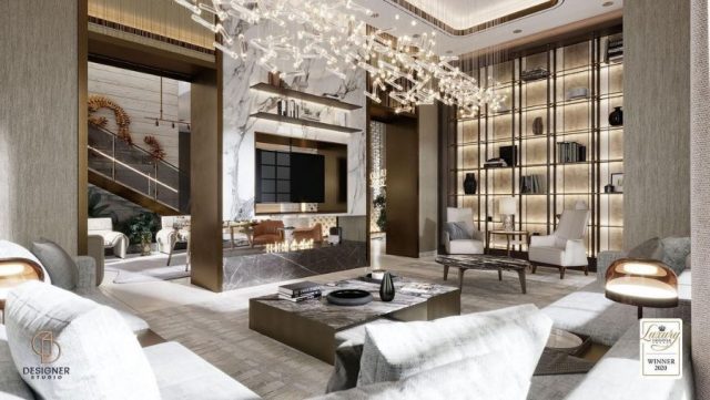 Take a look at this spacious living room design and prepare to get ...