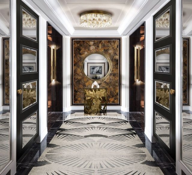 If you choose a very peculiar design for the wallpaper of the hall ...