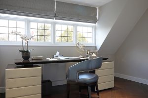 Each room features custom-made furniture, lighting, and artwork that ...