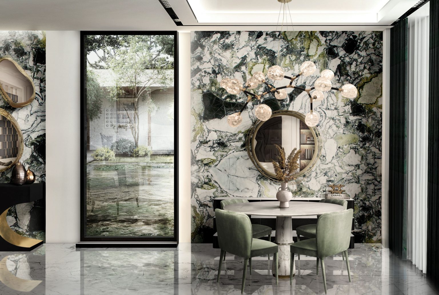 The Tranquil Elegance of Cool Matcha Green