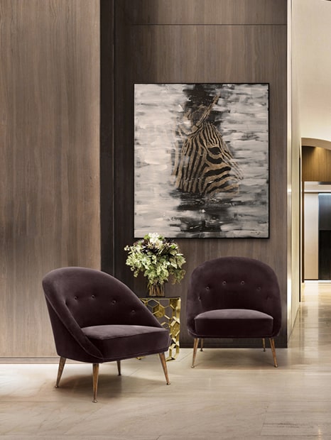 CAY | Modern Gold Brass Side Table by BRABBU